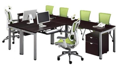 2 Person L Shaped Table Desk | Office Barn